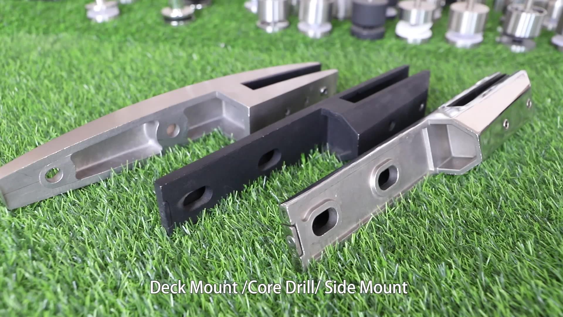 Zd Stainless Steel Balcony Railing Balustrade Side Mount Glass Pool ...