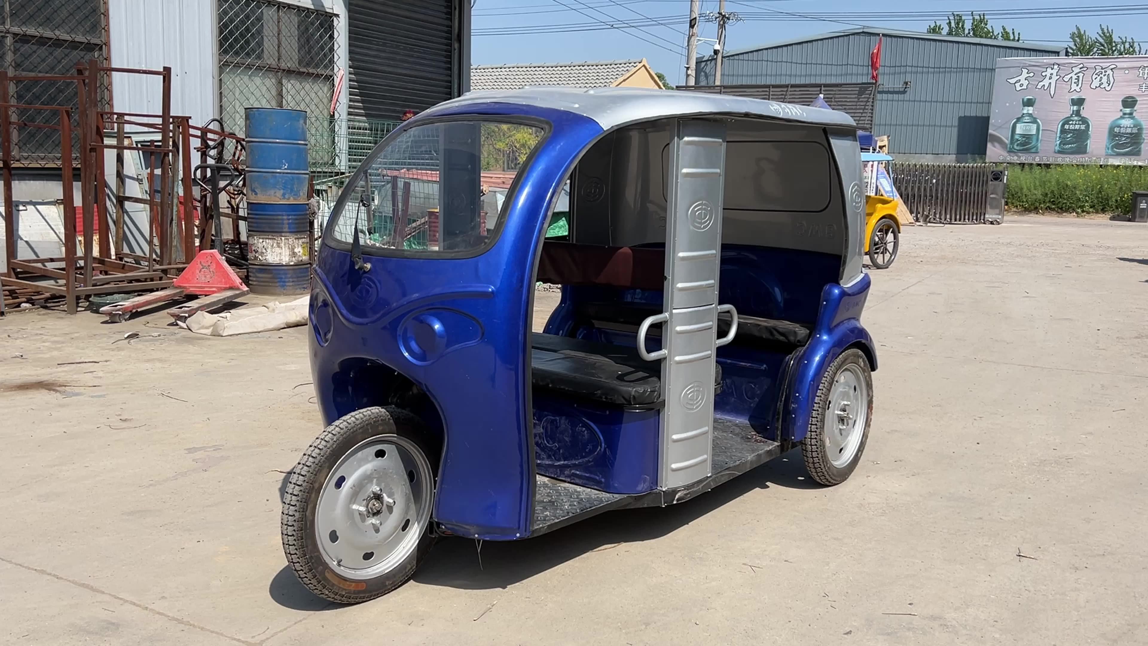 2023 China Electric Enclosed Tricycle 3 Wheels Passenger Sightseeing ...