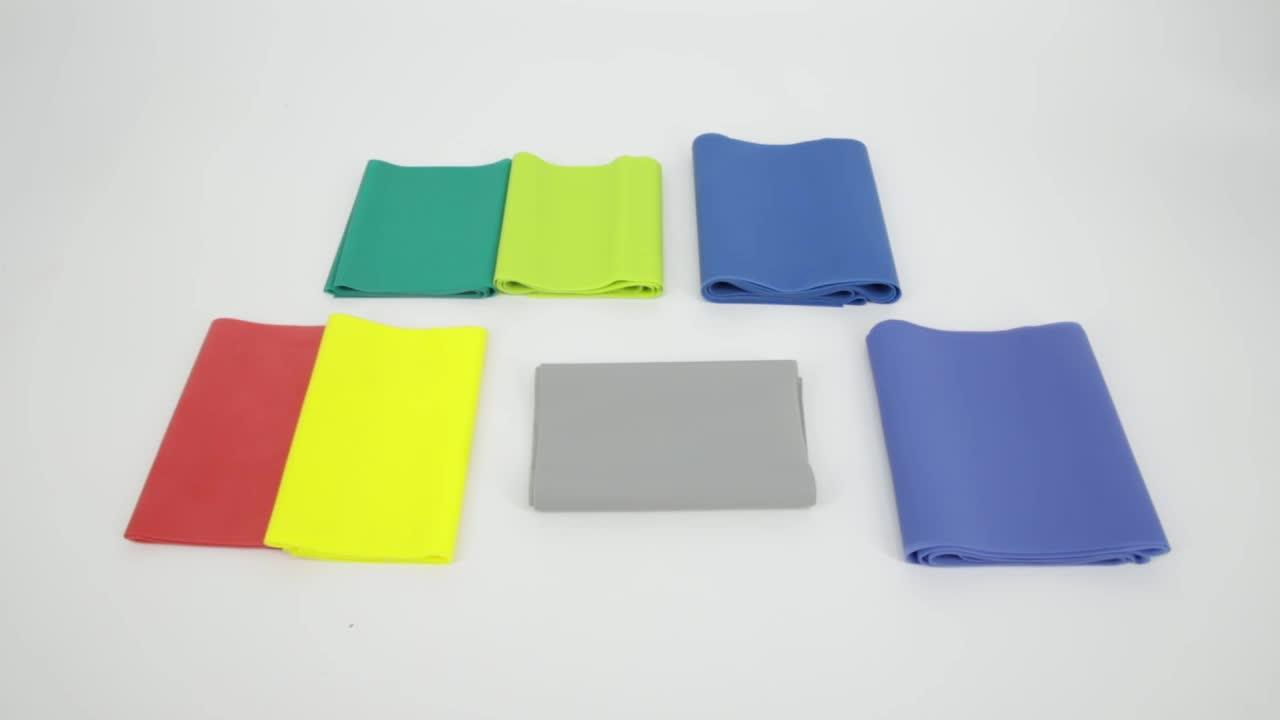 Yoga Exercise Band Theraband Roll Physical Therapy Rubber Band Stretch ...