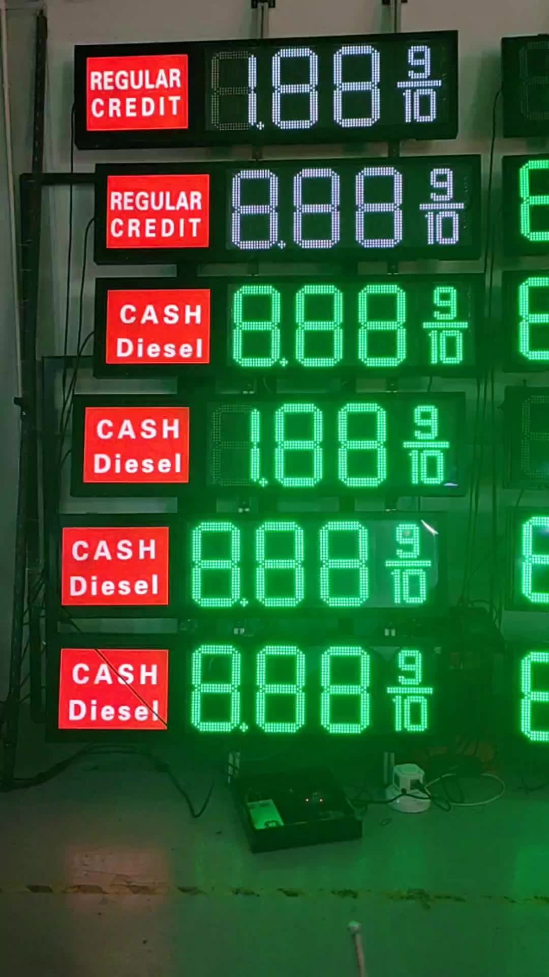 Outdoor 12inch 7 Segment Board For Petrol Station Display Led Gas Price ...