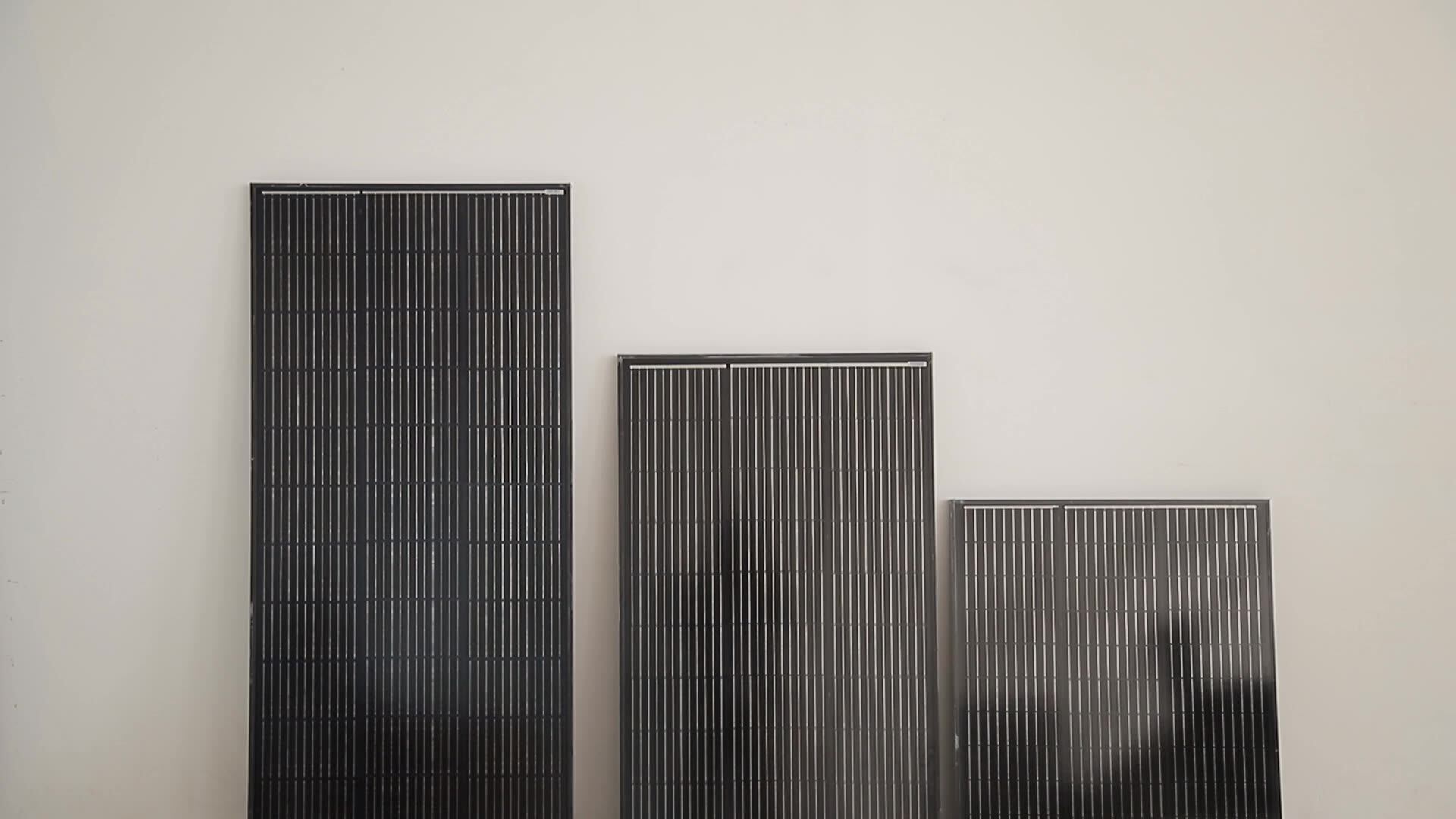 200 Watts All Black Solar Panel Monocrystalline 200 Mono Solar Panels ...