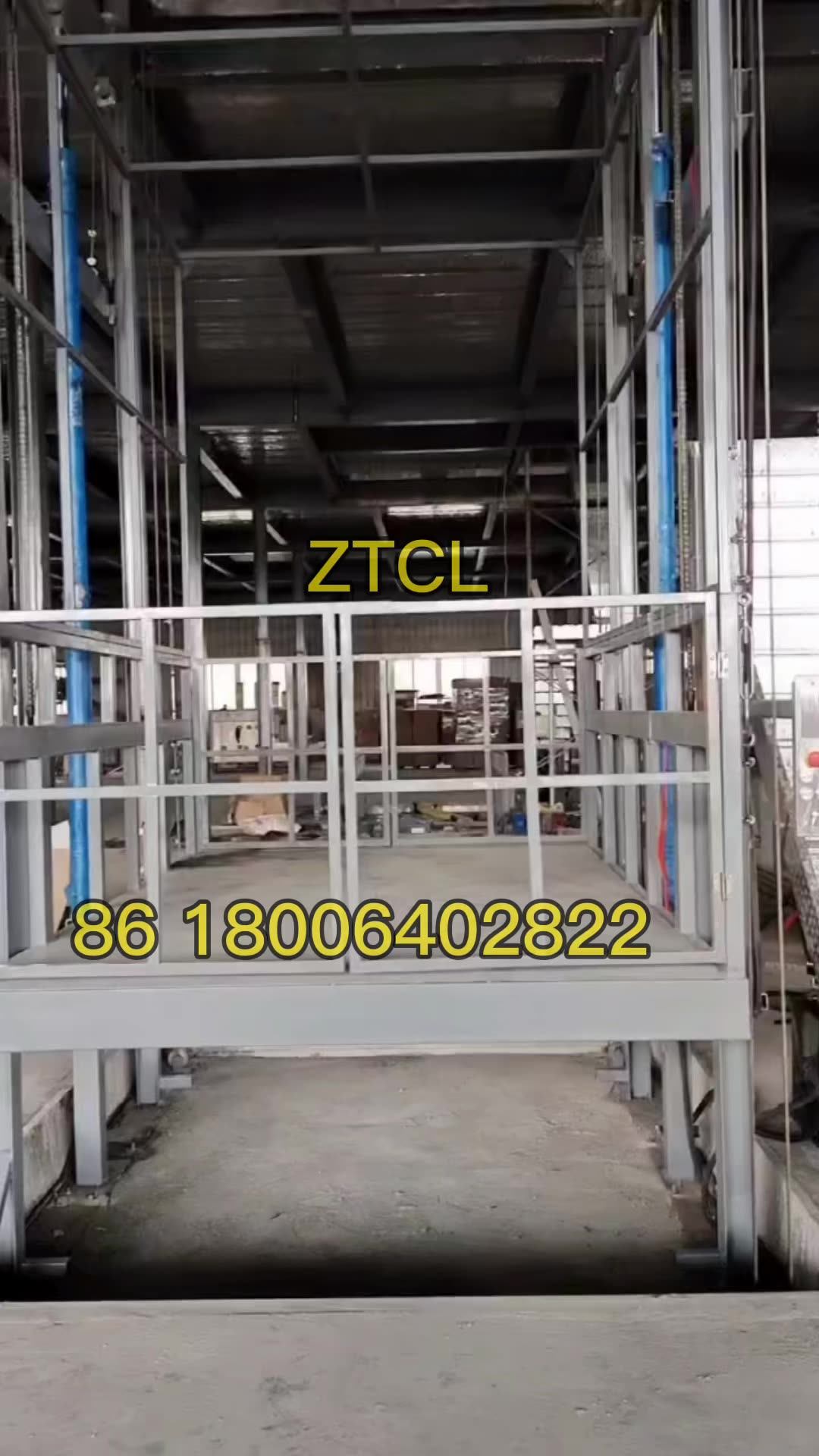 90 Degree Freight Elevator 1t Hydraulic Vertical Conveyor Cargo Lift ...