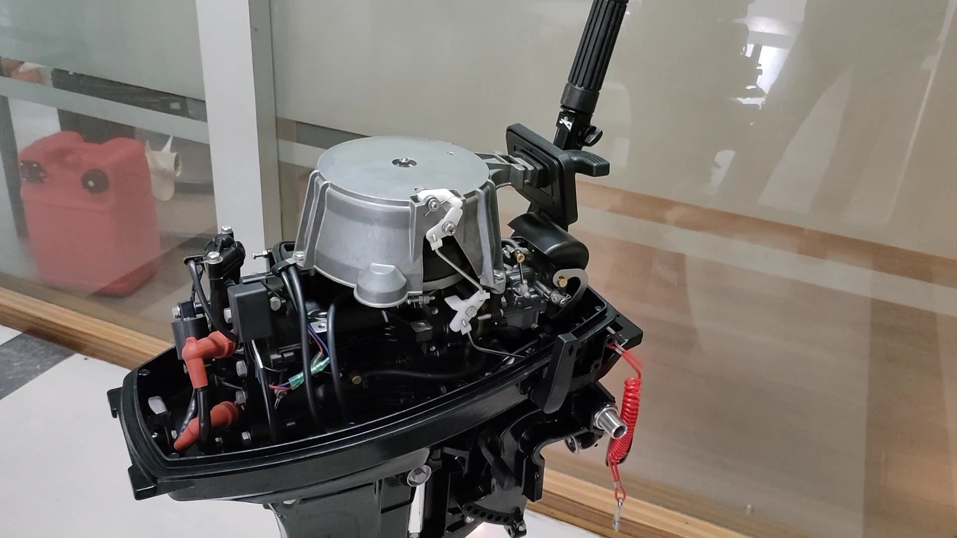 20hp 2-stroke Motors Aiqidi Manual Starter Tiller Steering Water-cooled ...