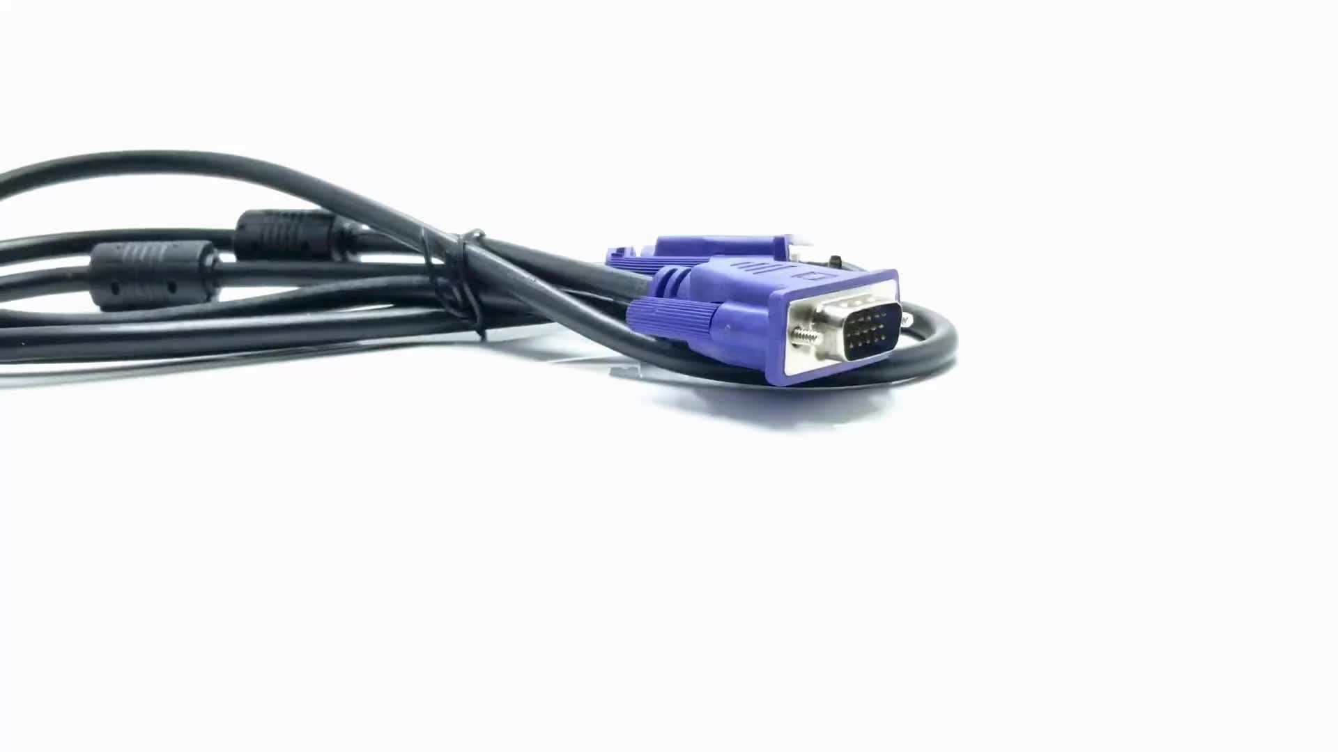 Best Selling Products Rgb Cable Audio Video Blue 3+2 Male To Male Vga ...