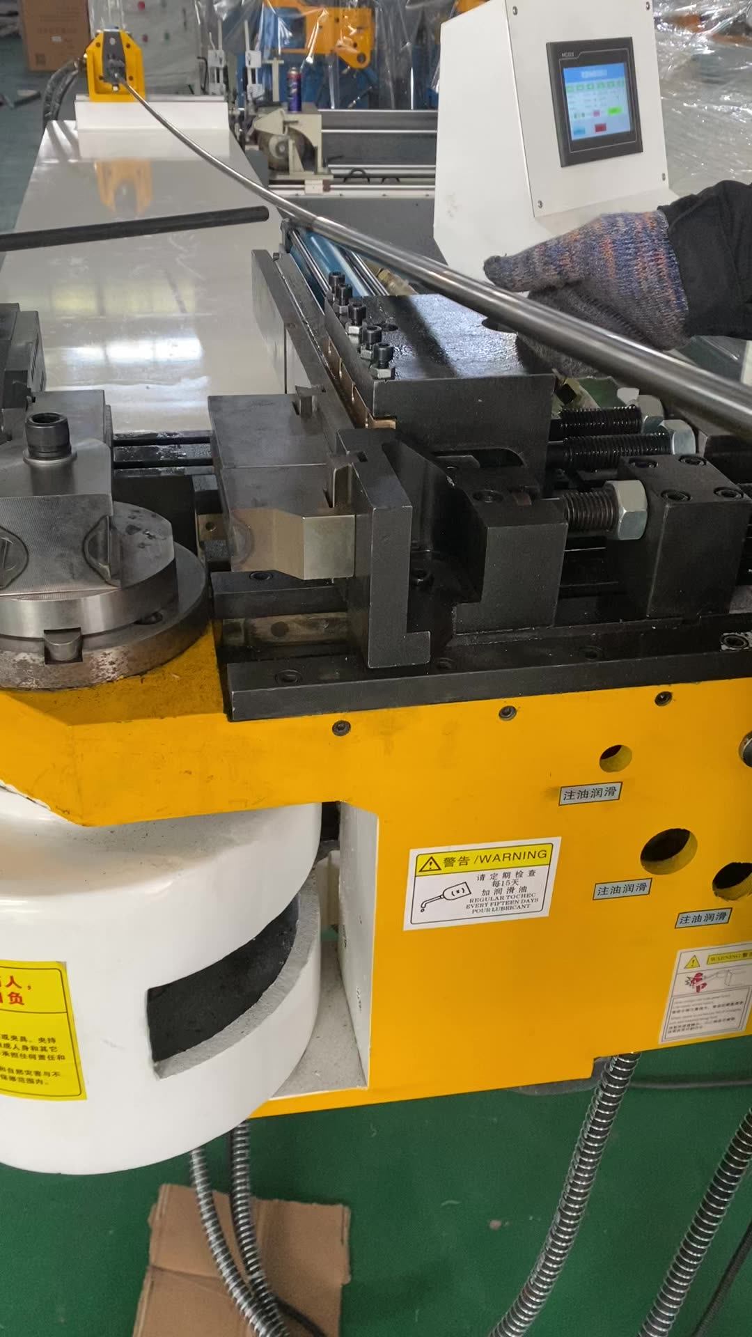 Plc Control Electric 1 2 3 4 Inch Mandrel Pipe Bender / Cnc Tube ...