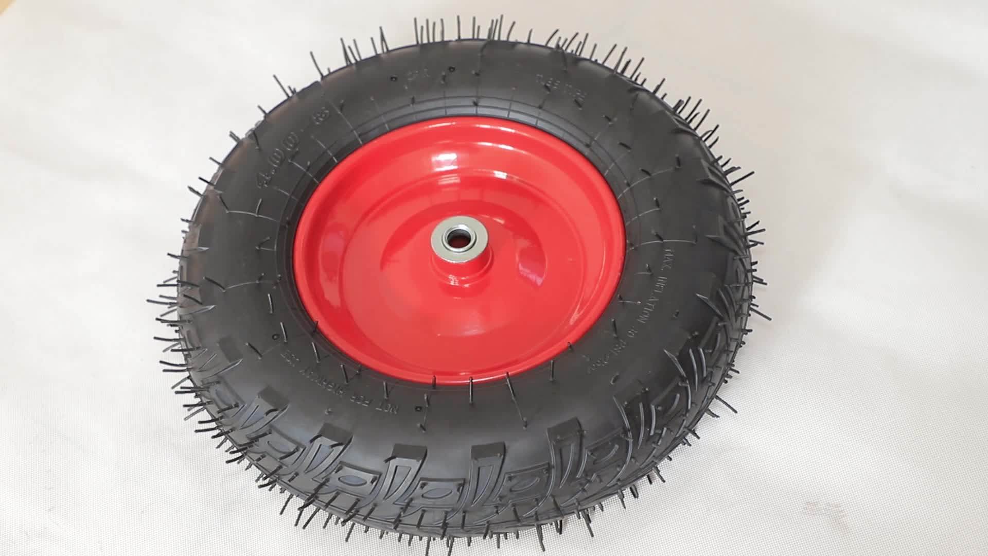 Oem Small Rubber Wheels 4.00-8 Used For Wheelbarrow - Buy Small Rubber ...