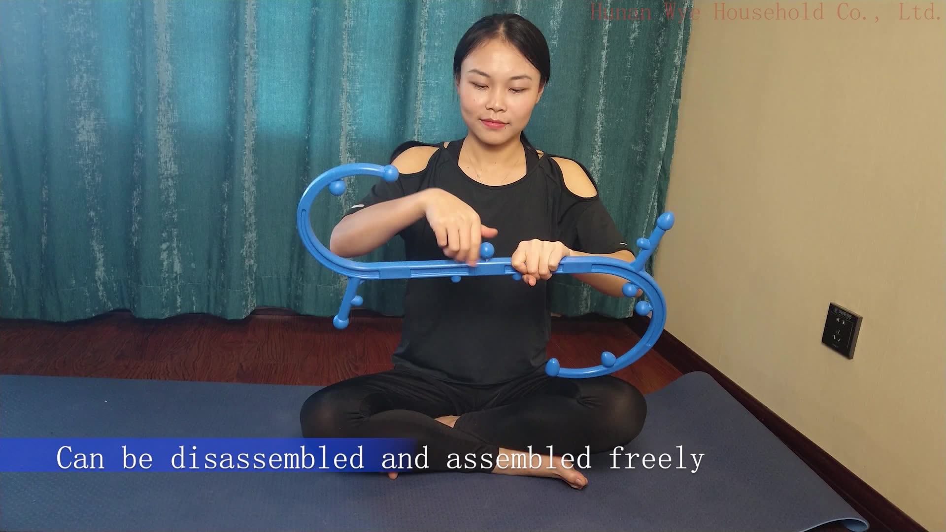 Abs Back Neck S Shaped Shoulder Self Massage Tool Back Hook Massager ...