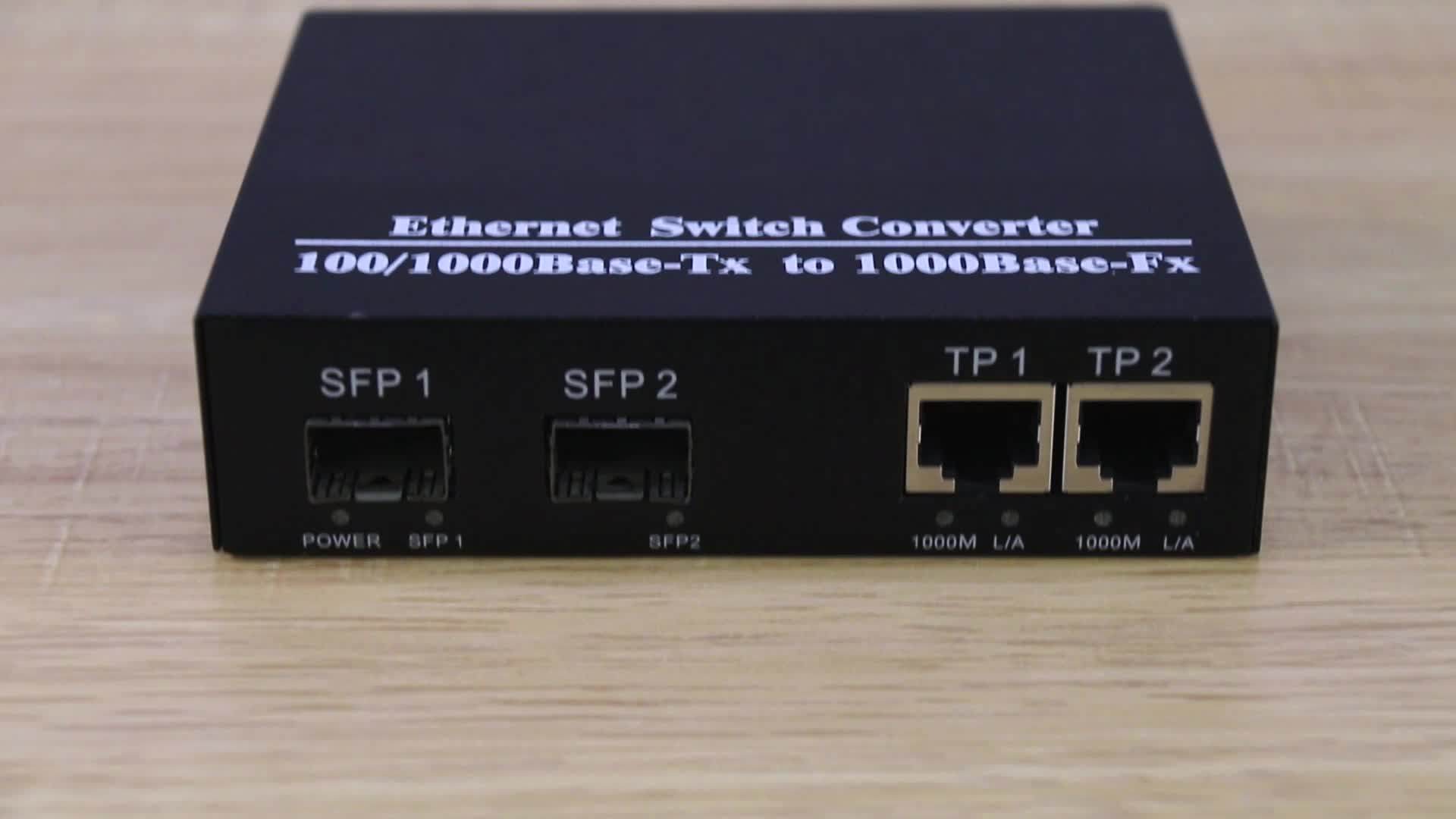 Shenzhen Factory Gigabit Ethernet Optical Fiber Switch 2-port Ethernet ...