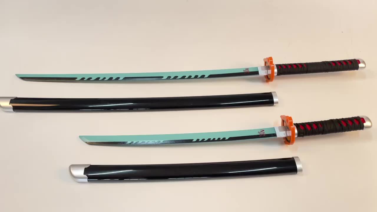 Kamadotanjirou(blue)demon Slayer Japanese Cosplay Ninja Sword Medieval ...