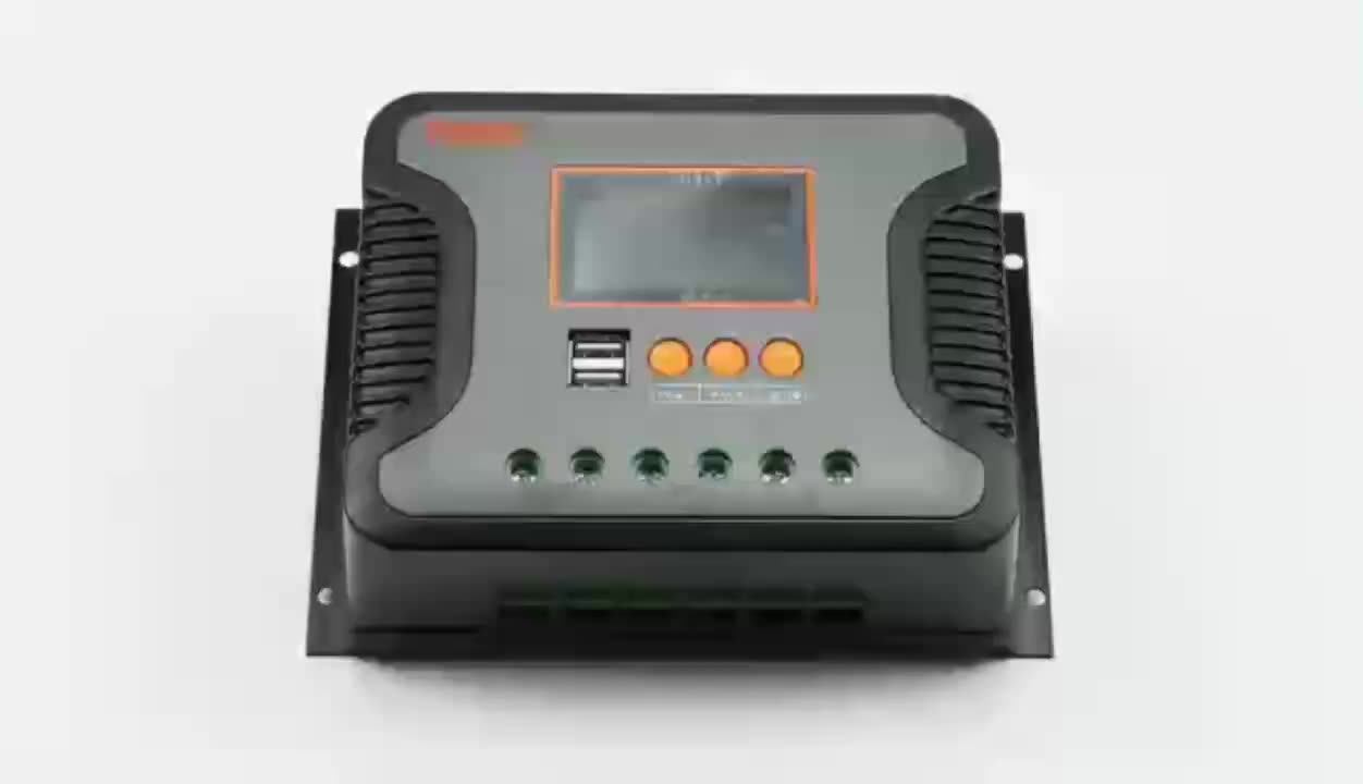 Powmr Pwm Solar Controller 30a 60a 80a 100v Solar Charge Controller 12 ...