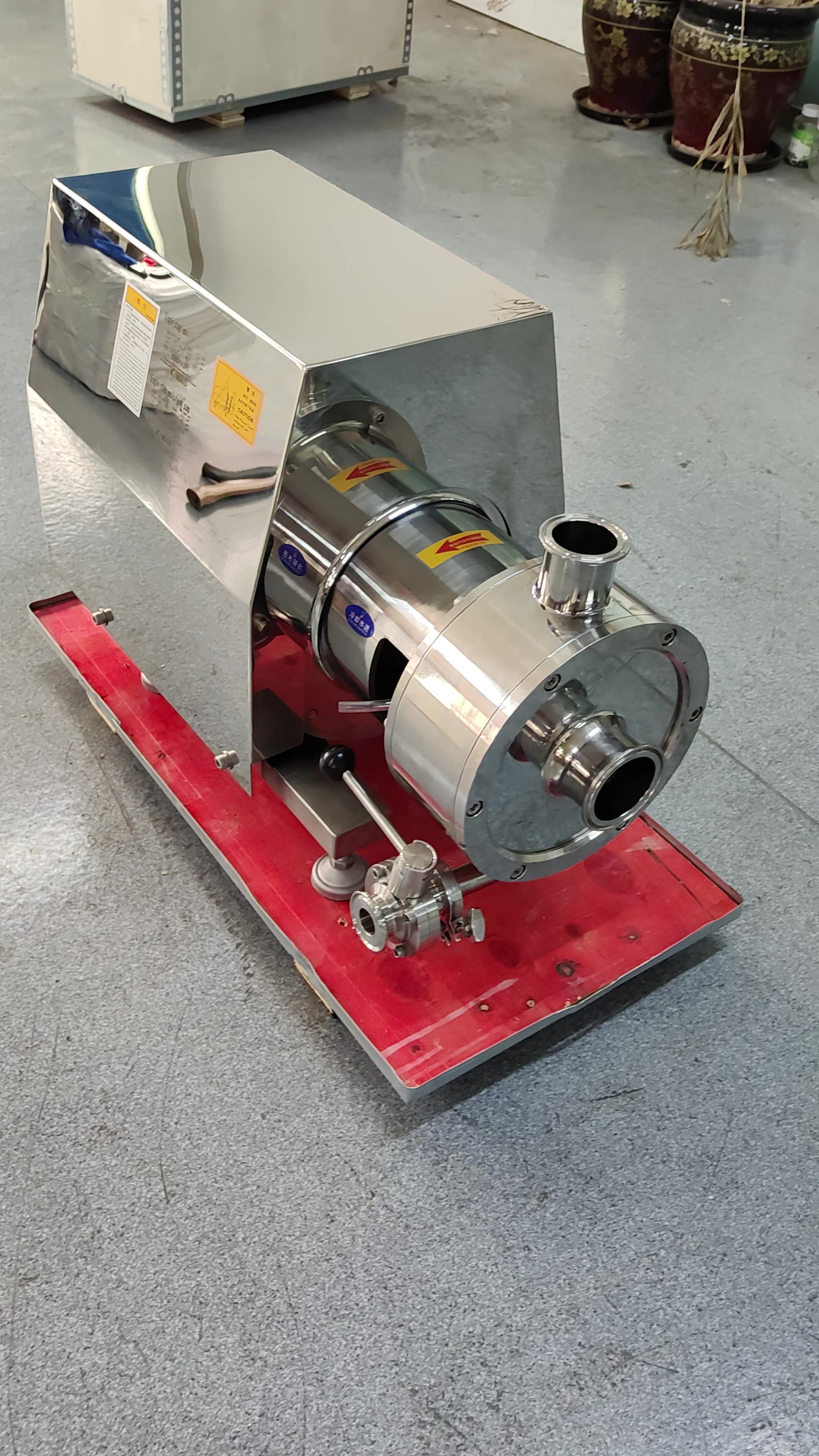 7.5kw Stainless Steel 316l Tri Clamp 3 Stage Emulsifier Pump Horizontal ...