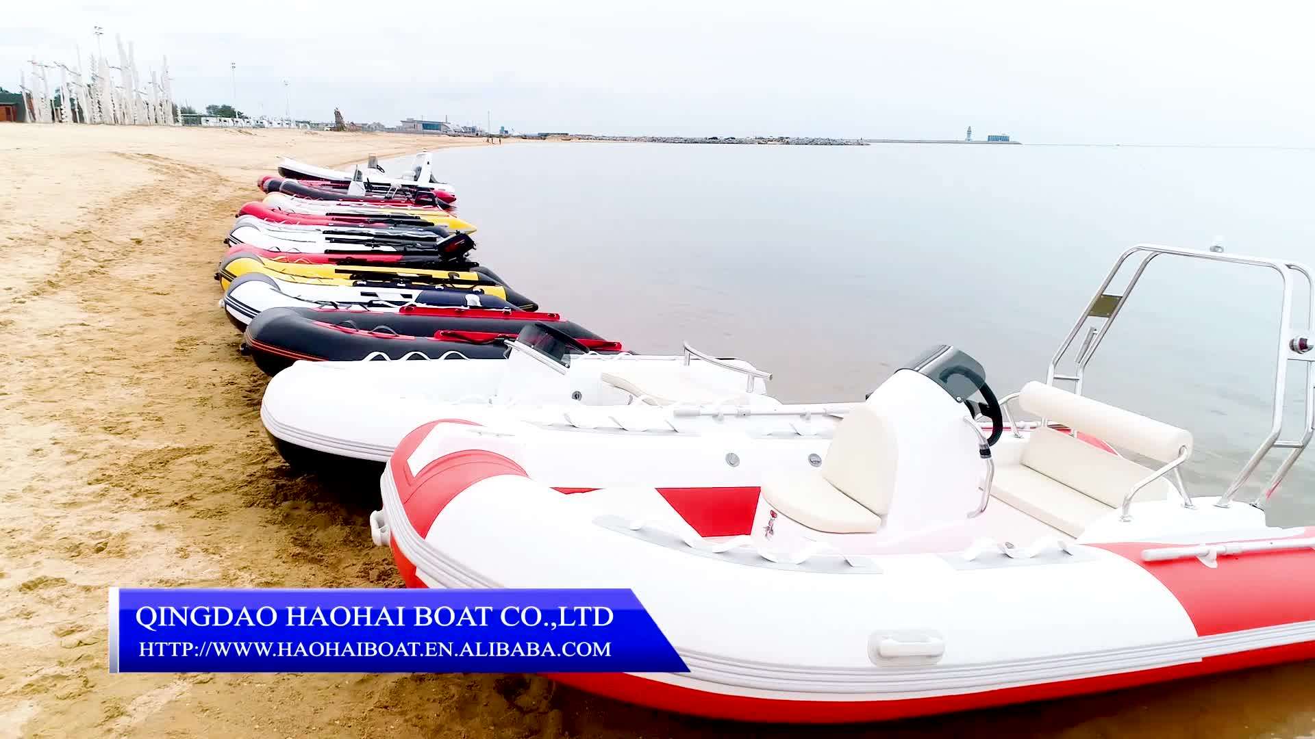 Ce 5.2m Large Inflatable Boat With Fiberglass Hull And Roll Bar - Buy ...