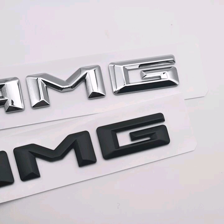 81mm Letter Emblem Badge Amg Interior Center Console Fob Logo Car ...