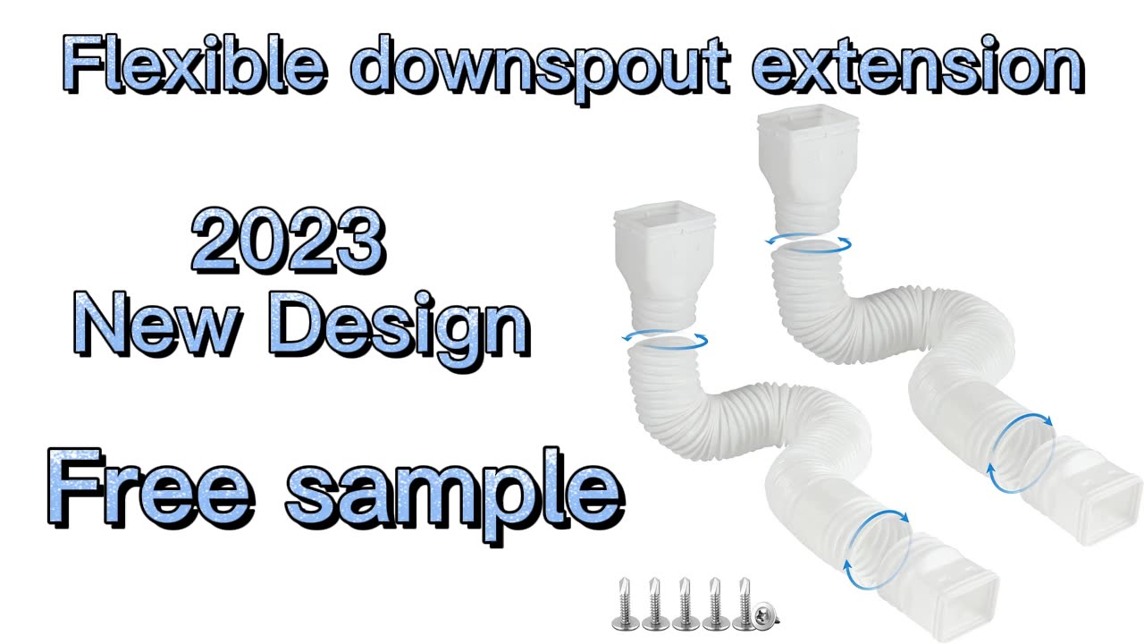 White 5.2inch Rain Drain Outdoor Decorative Rainwater Gutter Downspout ...