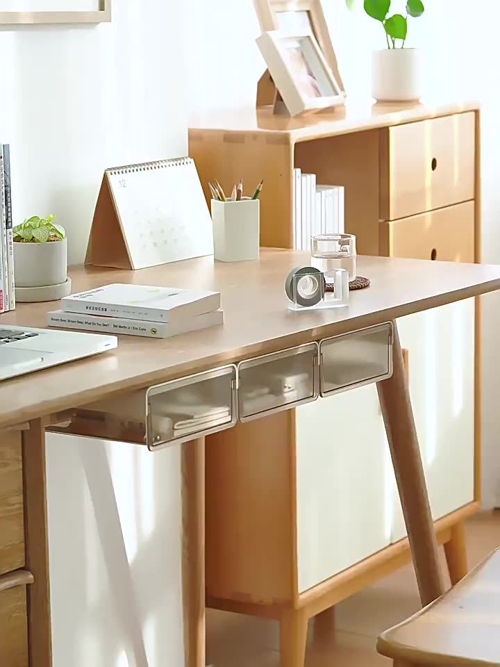 Undertable Drawer Storage Box Hidden Hanging Bedroom Dormitory Office ...