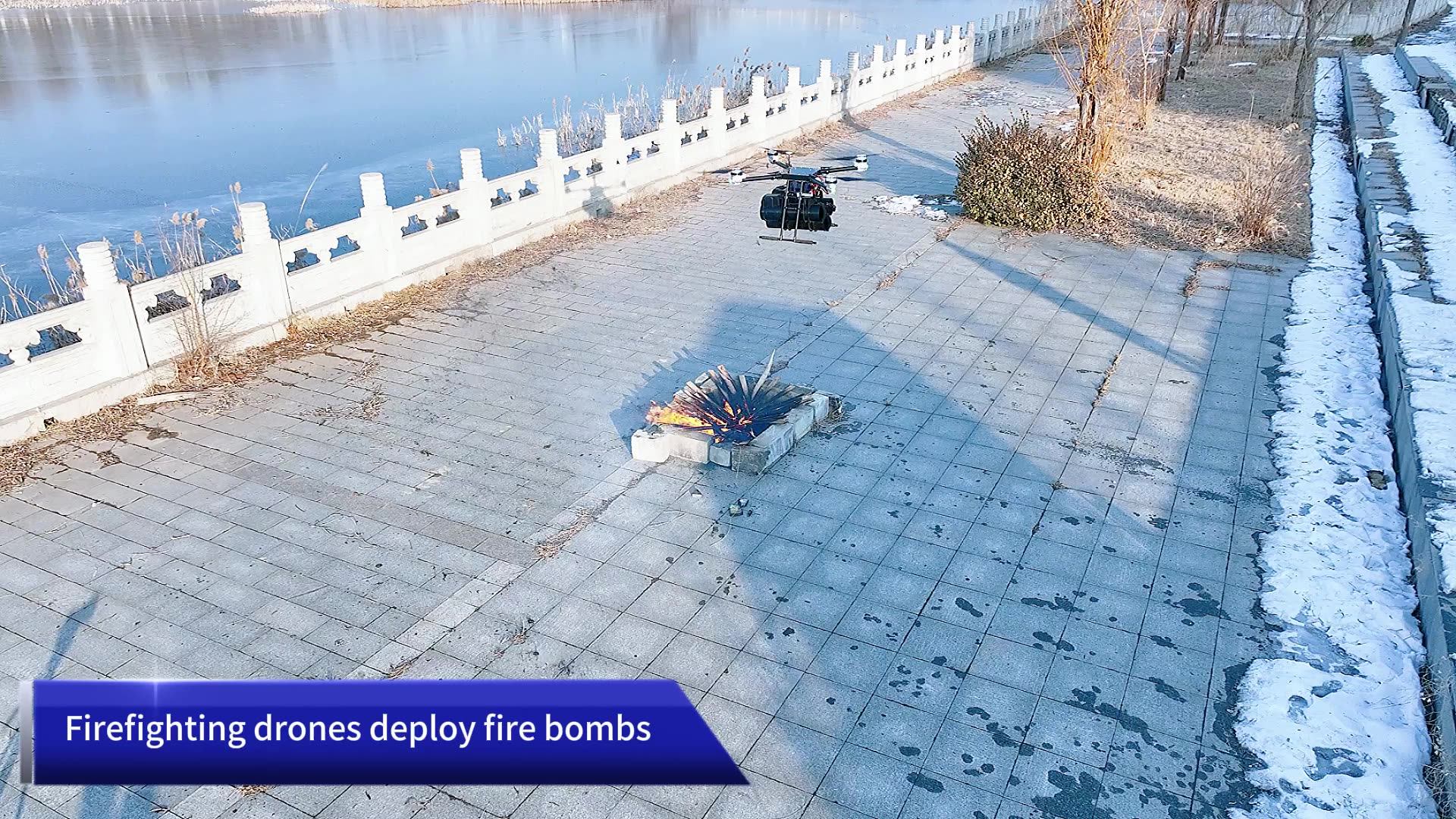 30kg Payload Industry Uav Heavy Lifting Autonomous Fire Fighting Drone ...