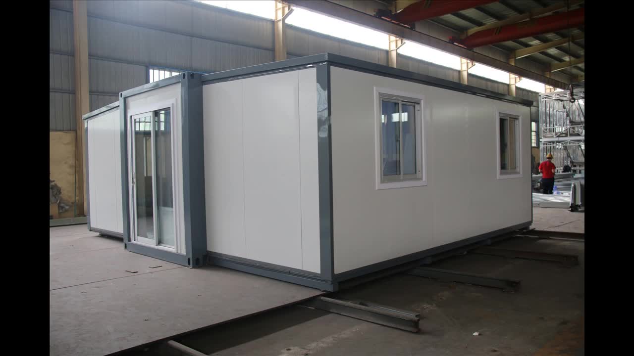 Extended Foldable Prefab Container Homes 40ft Folding Living Container