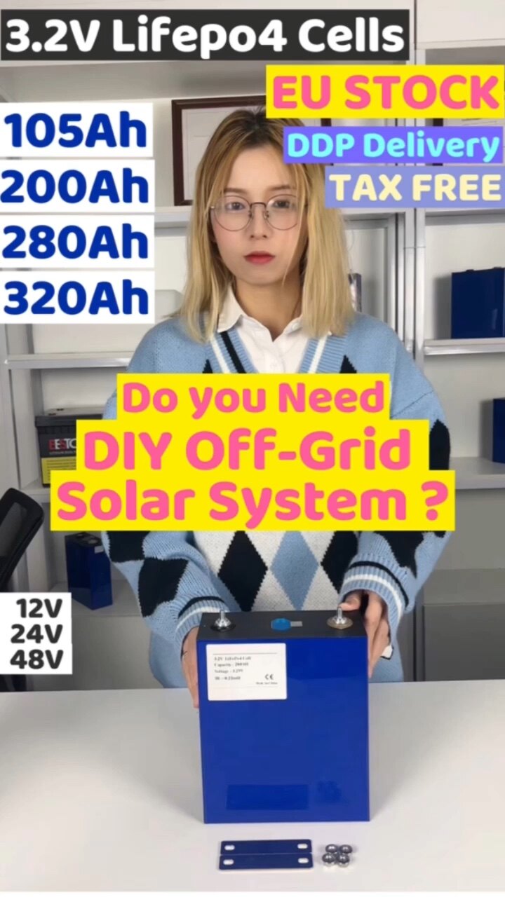 Eu Stock! Free Shipping A Grade 280k Lipo4 Battery 6000 Life Cycle 280k ...