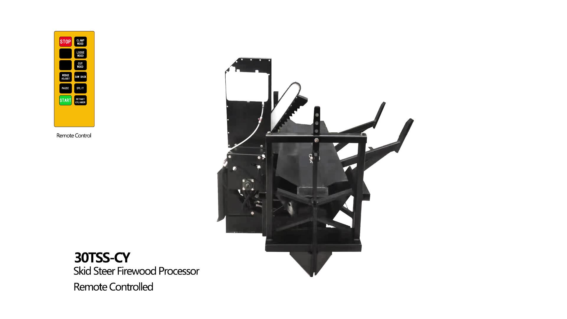 30tss-cy Skid Steer Log Splitter Firewood Maker Wood Processor For ...