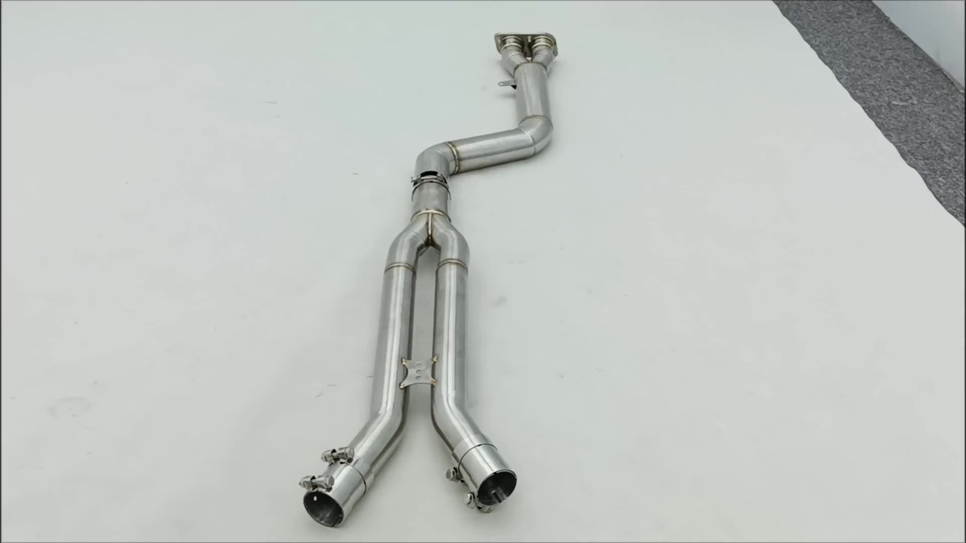 Mid Pipe For Bmw X3m/x4m F97/f98 3.0t 2019-2023 Stainless Steel Exhaust ...