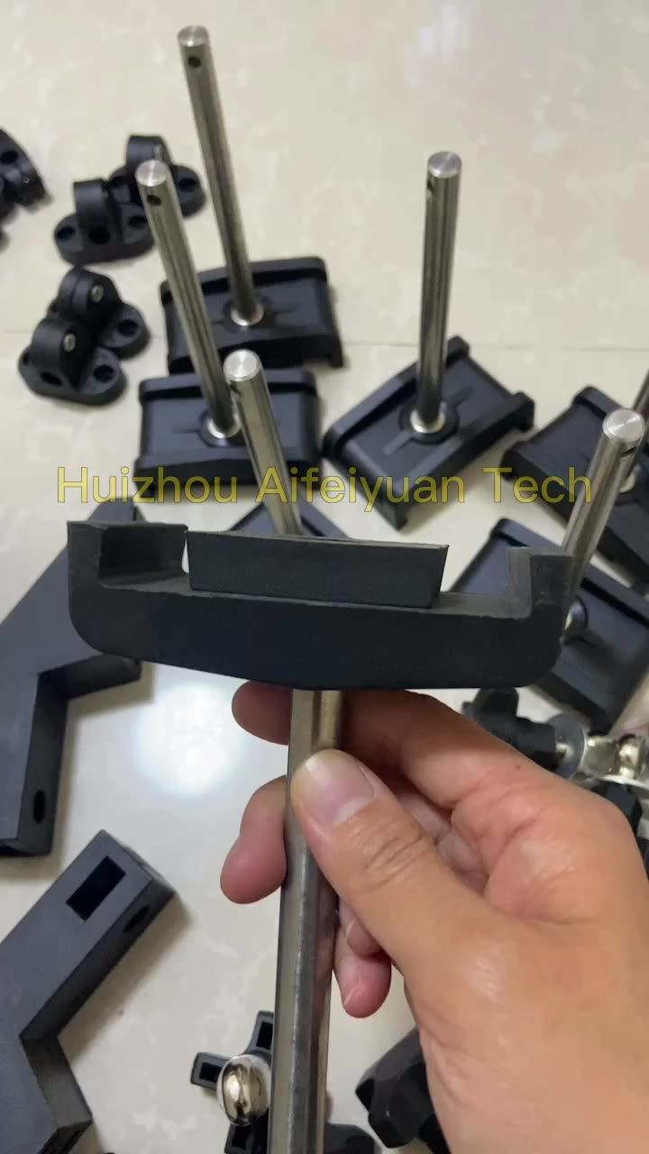 Plastic Conveyor Components J-shape Side Fixed Guide Rails Adjustable ...