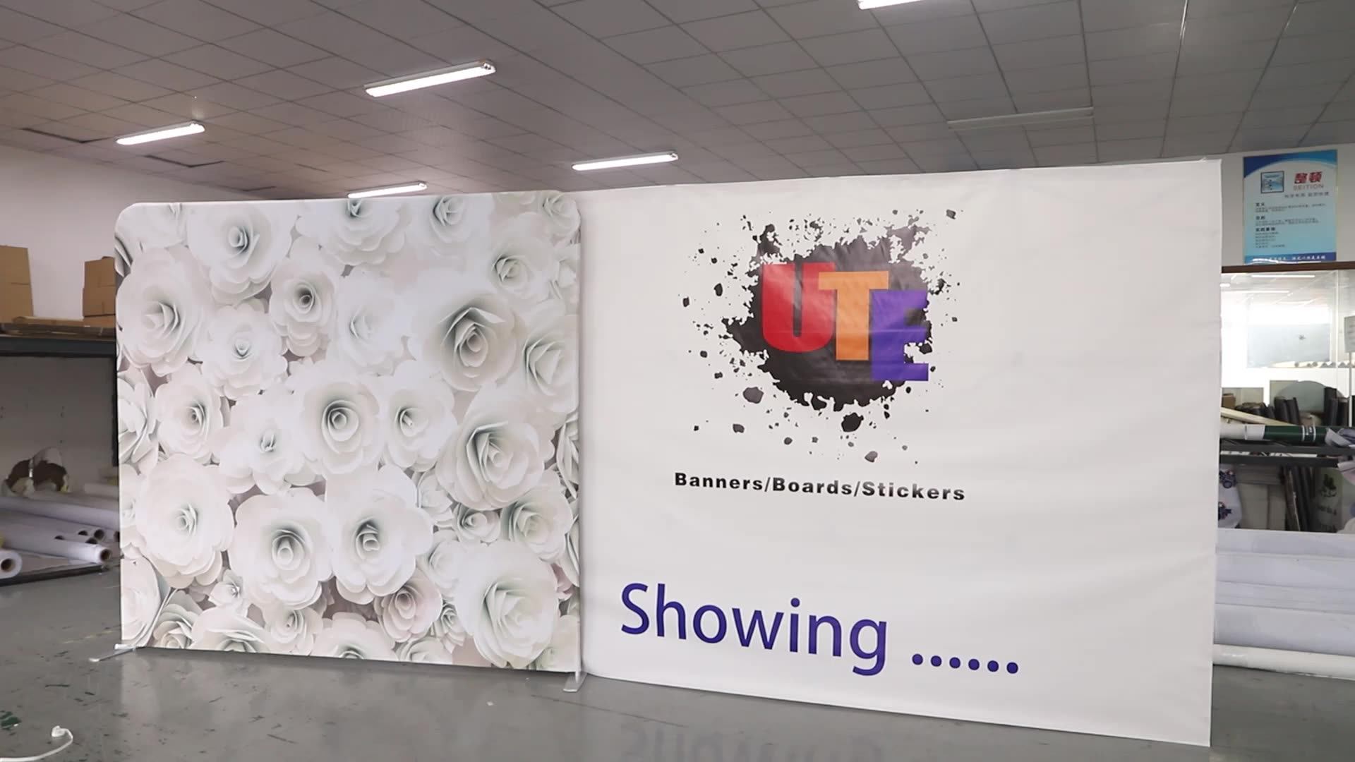 Exhibition Backdrop Commercial Support Trade Show Pop Up Display Booth ...