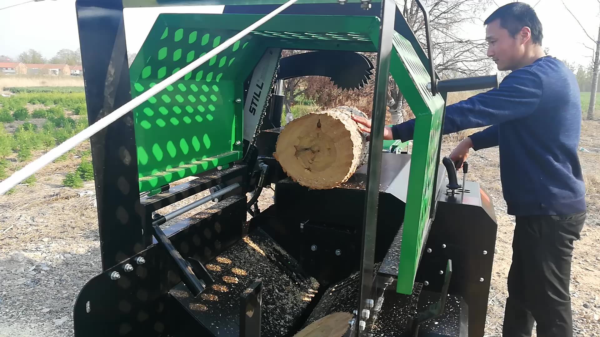 Firewood Processor With 480mm Cutting And Splitting Diameter Not 380mm ...