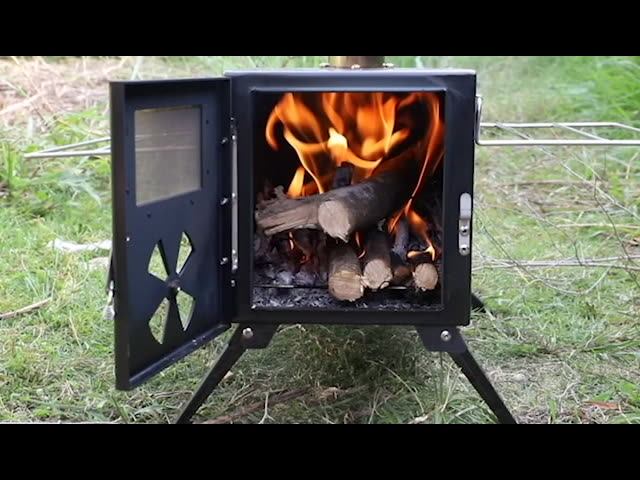 Rison Portable Camping Stove Wood Burning Outdoor Folding Camping ...