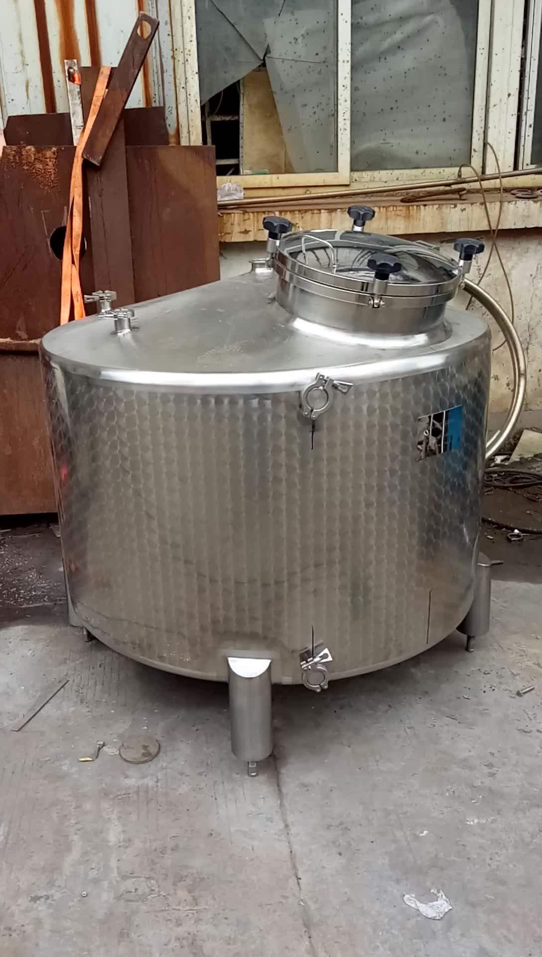 1000l Top Opening Cover Stainless Steel Storage Tank - Buy Open Top ...
