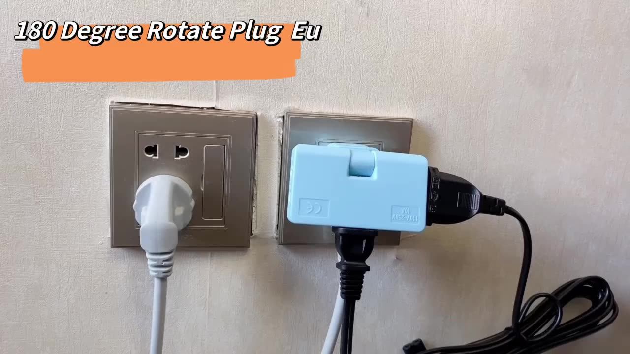 Rotate Plug Eu Converter One In Three 180 Degree Extension Plug Multi ...