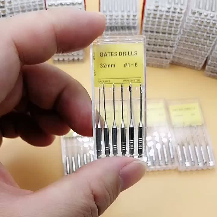Dental Rotary Gates Drills Endodontic Reamers Drill Burs Gates Glidden ...