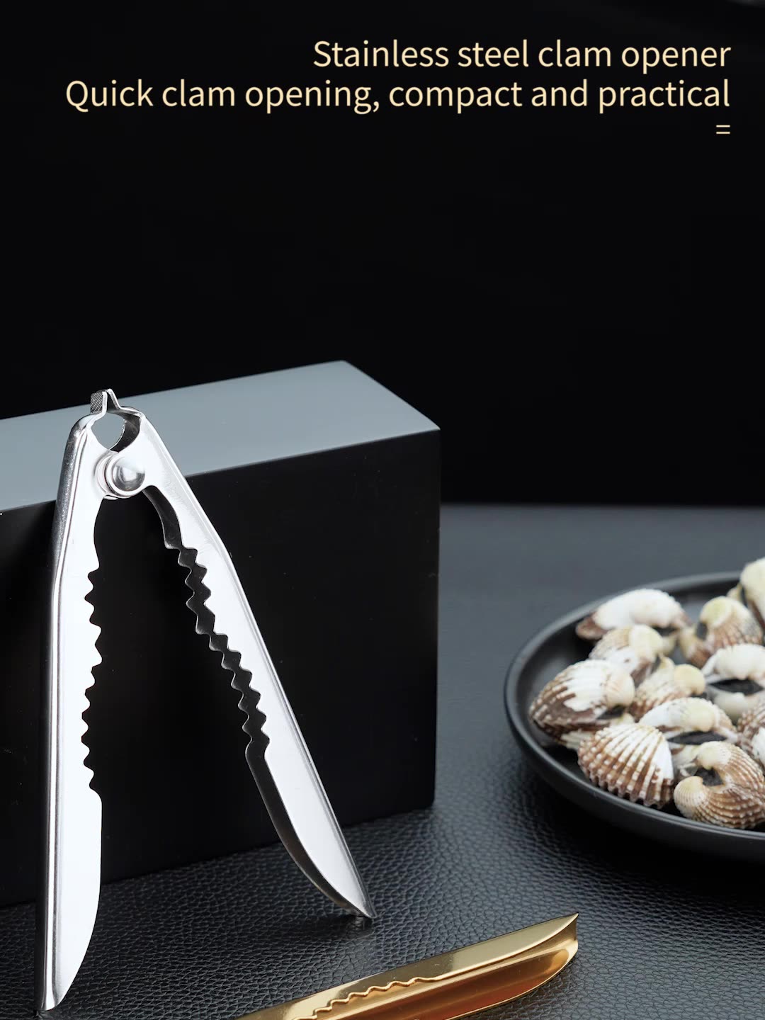 Kitchen Gadget Stainless Steel Seafood Tool Blood Clam Clip Crab ...