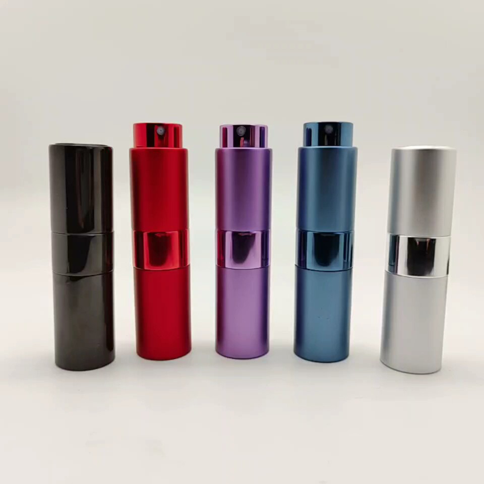 Mist Spray Refillable Perfume Twist Up Bottle Embossed Cosmetic ...