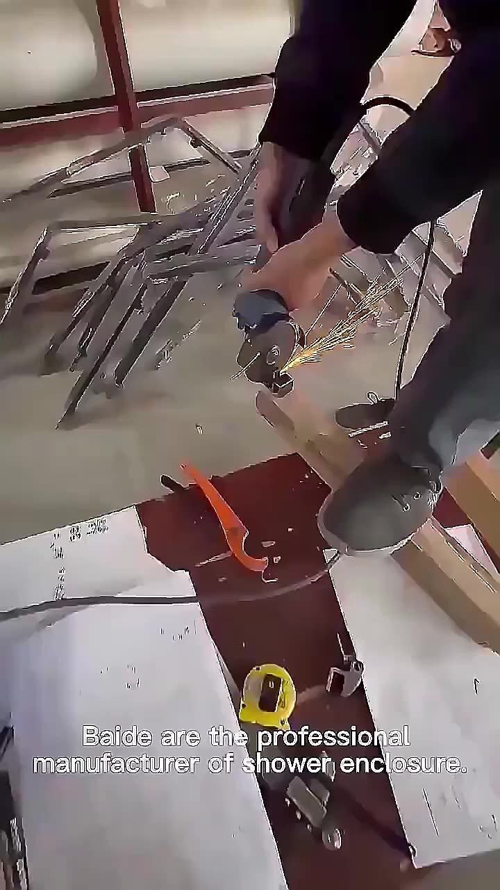 Baide Modern Walk-in Shower Pan Diamond High Threshold Acrylic Shower ...