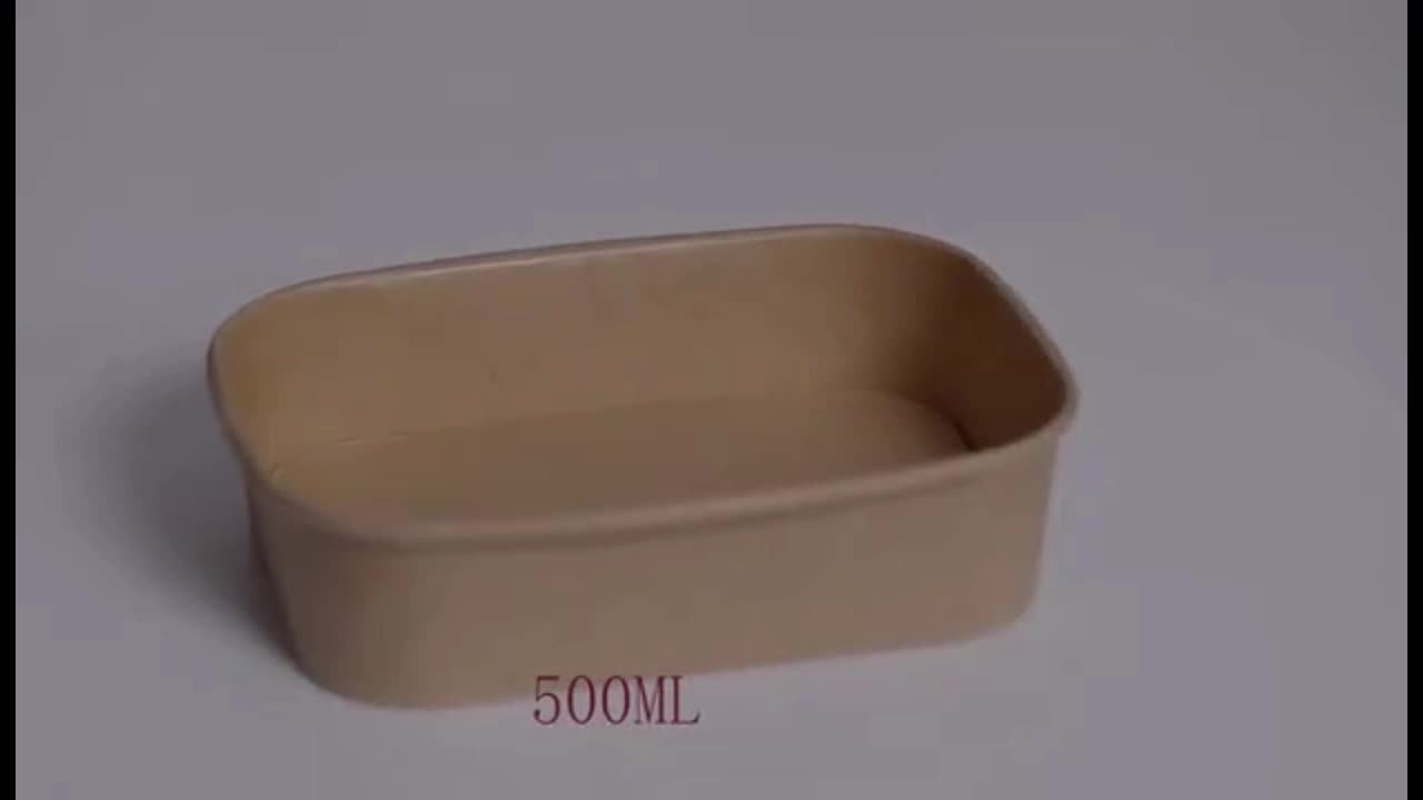 Custom Printed Heatable Disposable Paper Food Container Biodegradable ...