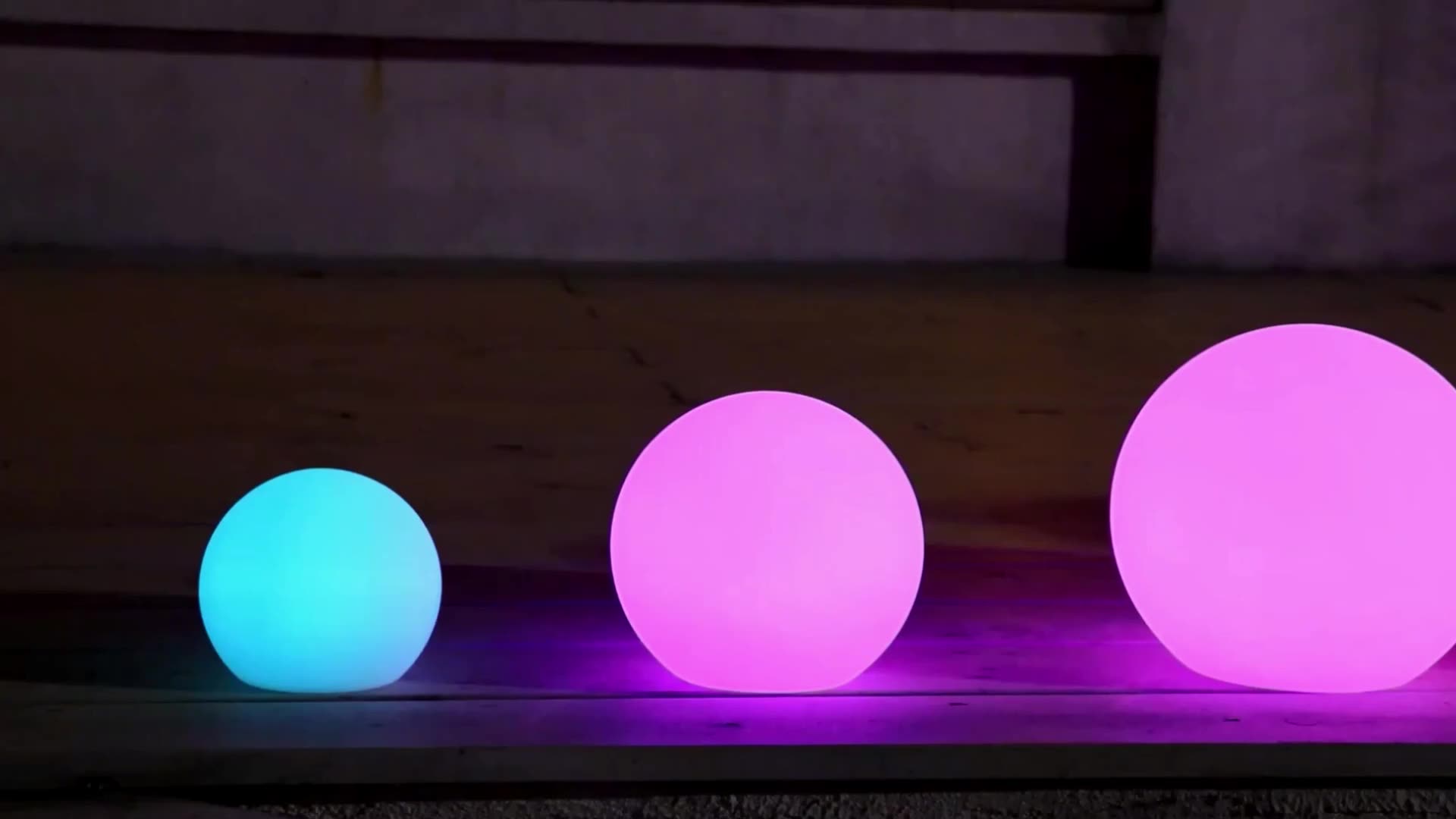 30cm Floating Led Pool Glow Light Orb Ball Outdoor Or Indoor Lithium ...