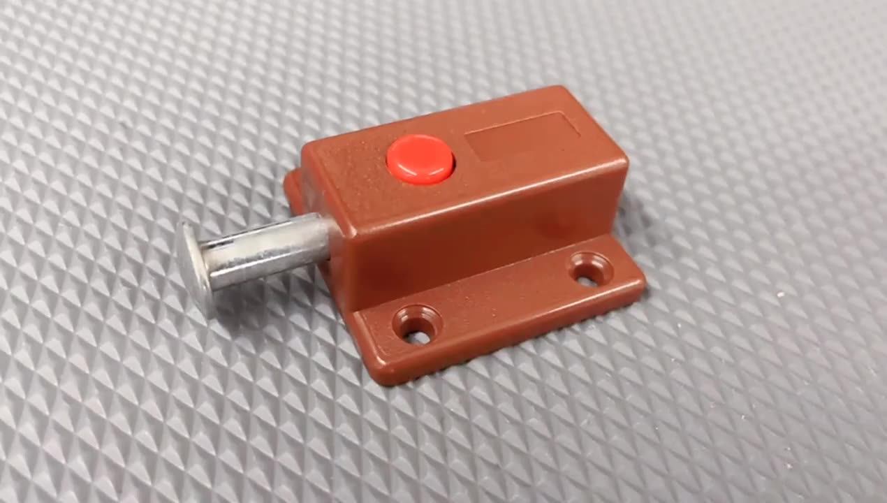 Topcent Furniture Hardware Spring Loaded Automatic Button Plastic Push ...