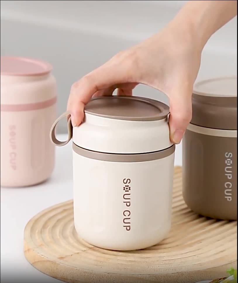 High Quality Colorful 304 Stainless Steel Vacuum Insulated Thermo Soup ...