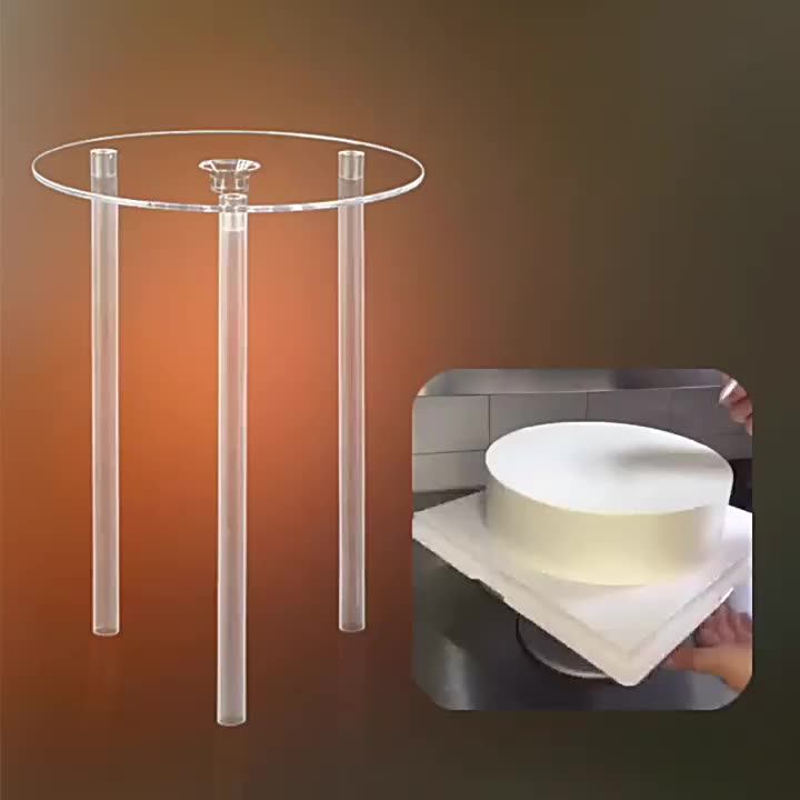Hot Sales Transparent Round Cake Separator 4,6,8,10 Inches With 3 ...