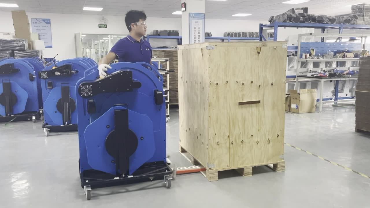 Pallet Automatic Belt Threading Machine Wooden Box With Threading ...