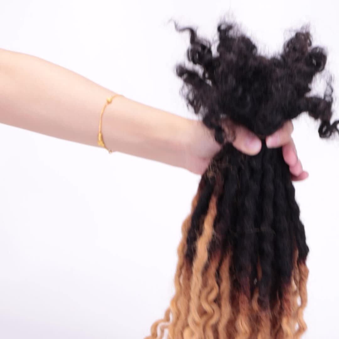 Jiffyhair Pretty Dreadlocks Extension Boho Locs With Curly End Natural ...