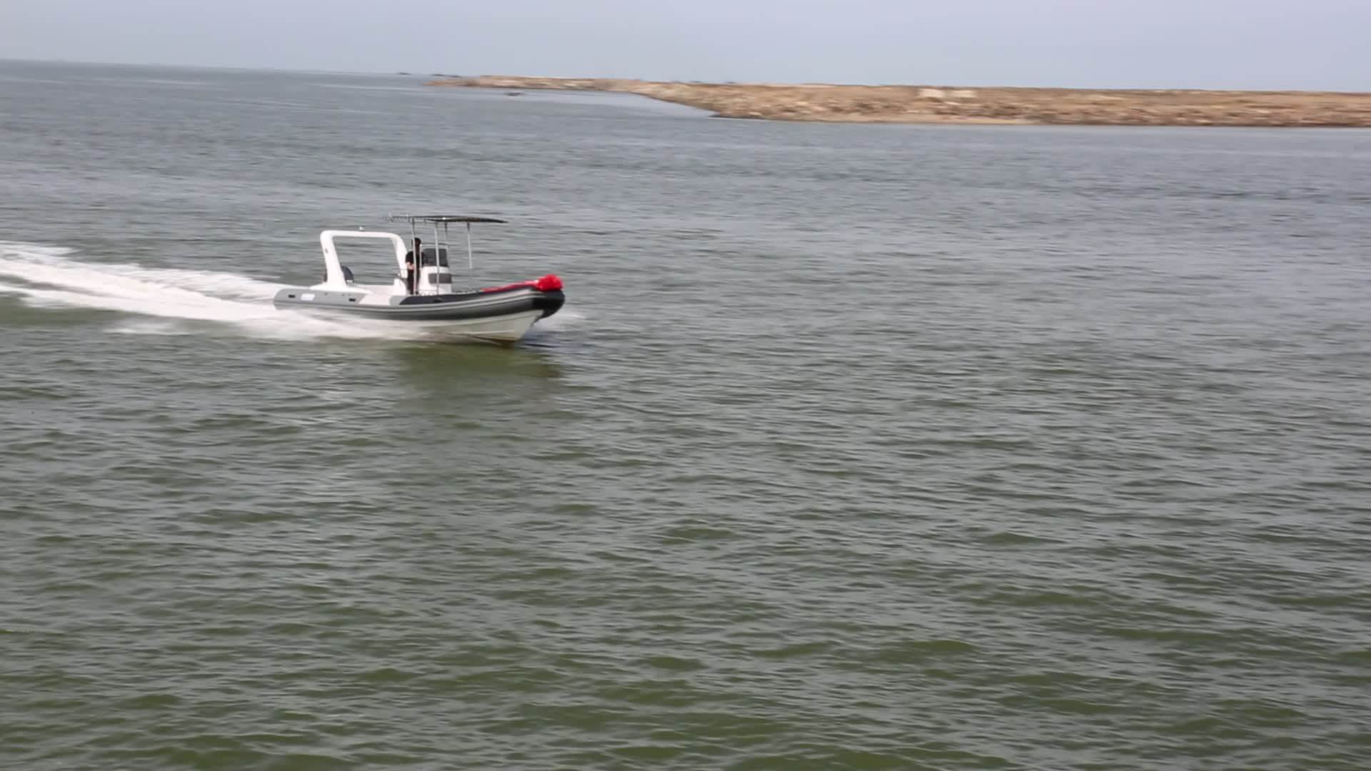 New Model Ce 17ft 5.2m Rib Boat Hypalon Inflatable Fishing Boat Sport ...