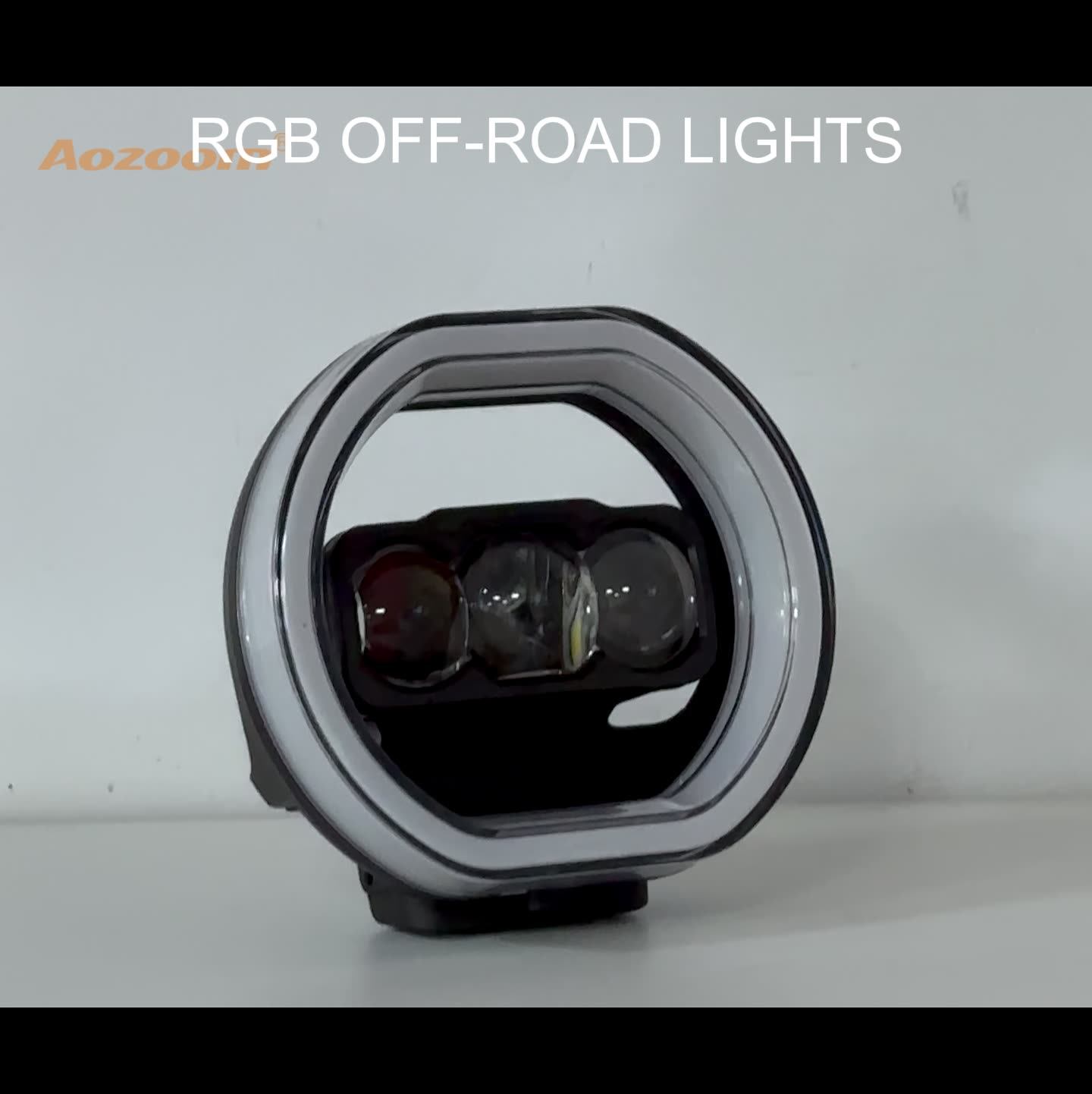 Aozoom 4x4 Offroad 7 Inch 36v 64w 5500k Ip67 Auxiliary Light Round Led ...