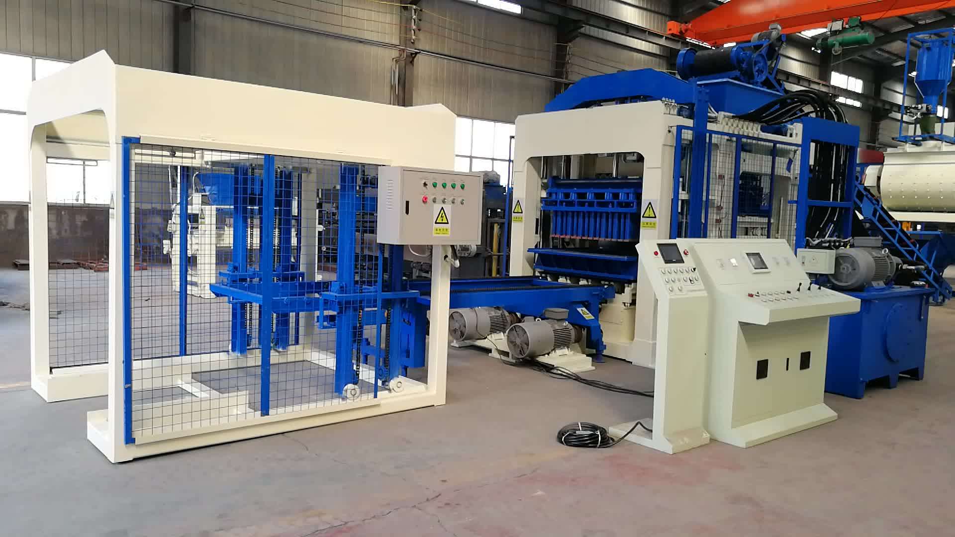 Qt10-15 Machine De Presse Pour Carreaux De Ciment Full Automatic ...