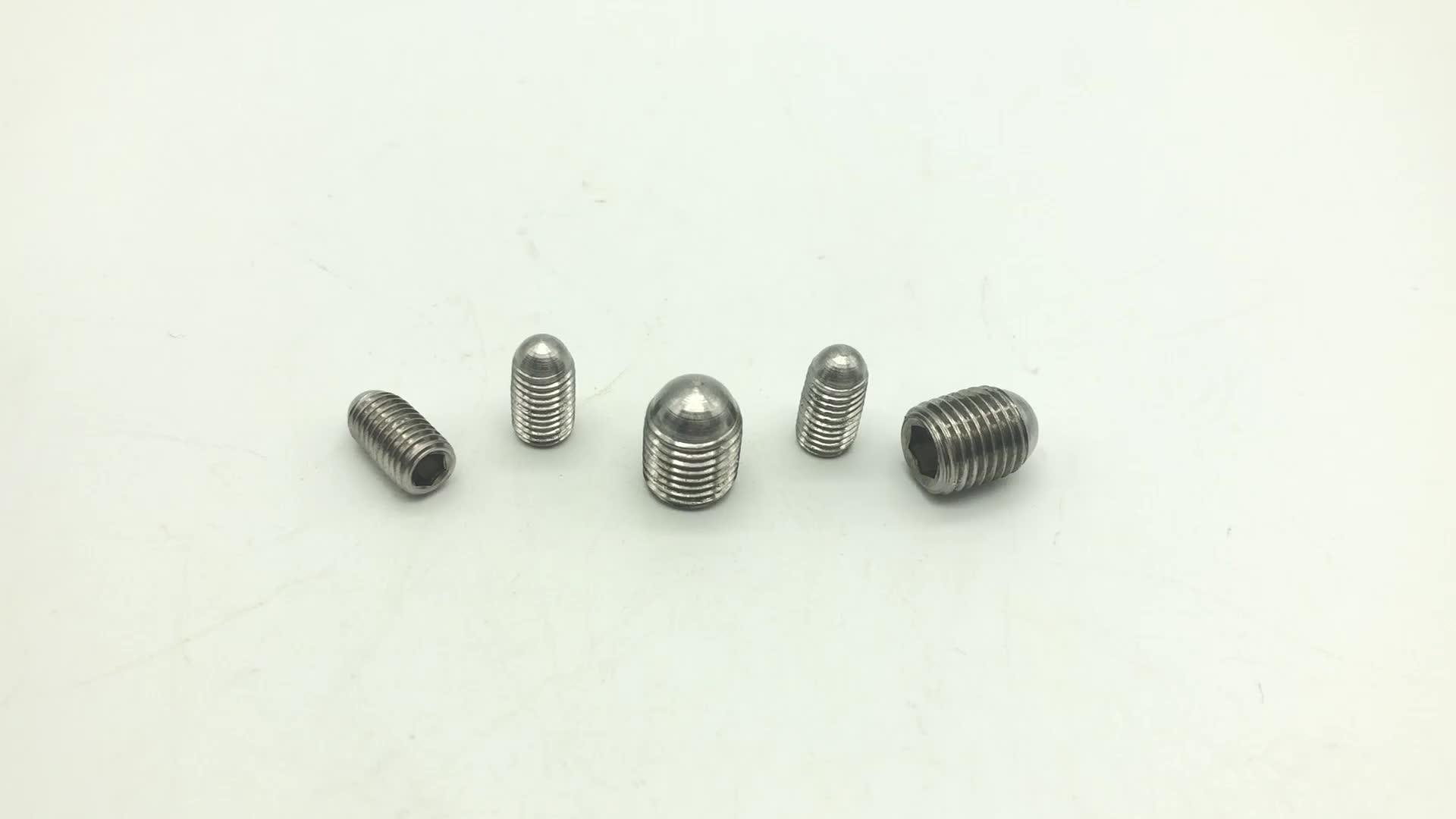 Stainless Steel Hex Socket Set Screws With Ball Point Ball - Buy Hex ...