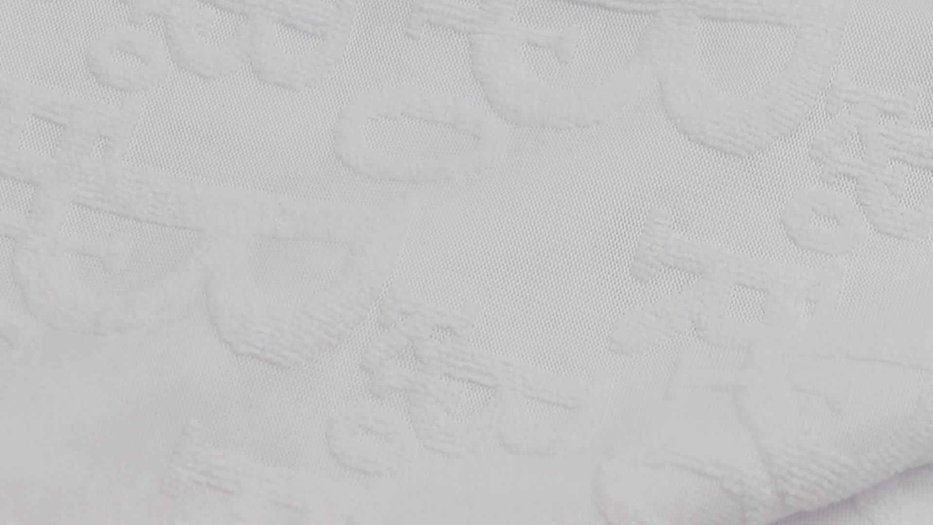 Custom 3d Jacquard Pointelle Single Jersey Fabric Recycled 100 ...