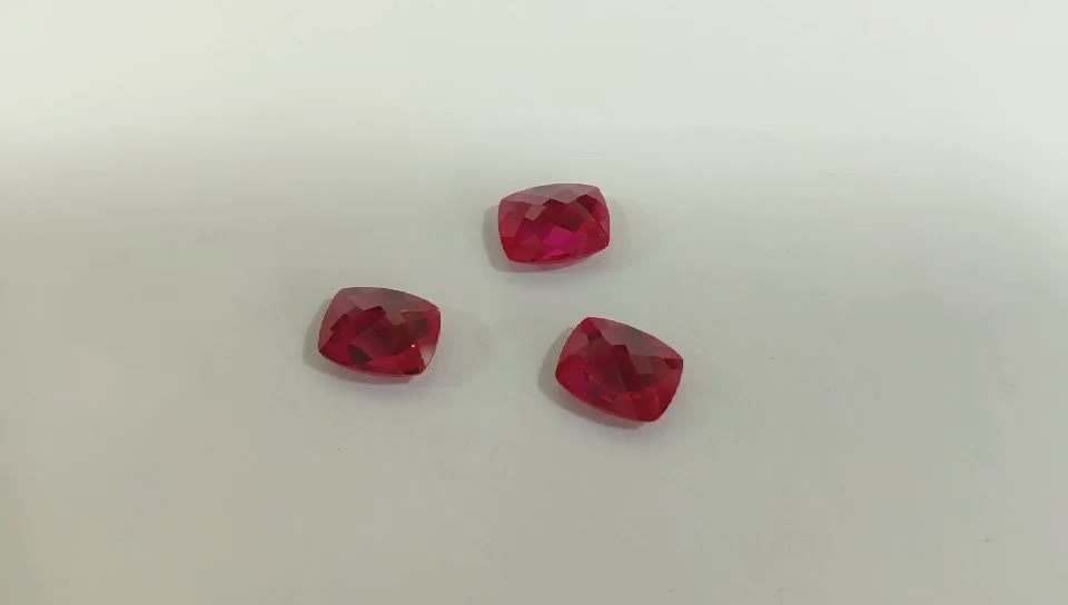 Lab Created #5 Cushion Cut Ruby Stone Synthetic Corundum Stone Prices ...