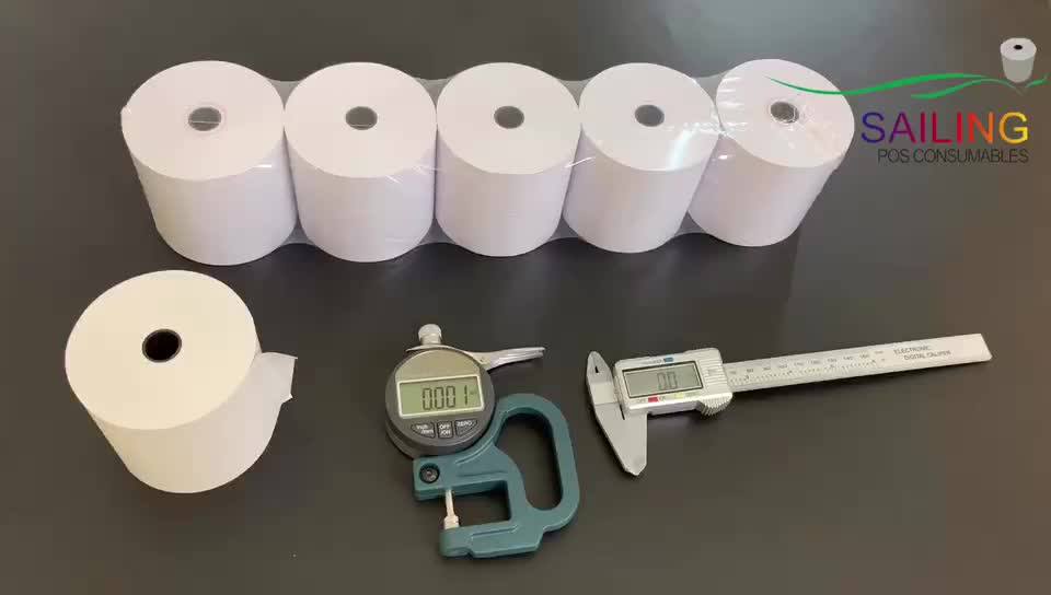 Pos Terminal 80mm Thermal Paper Roll 3 1/8 Cash Register Paper - Buy ...