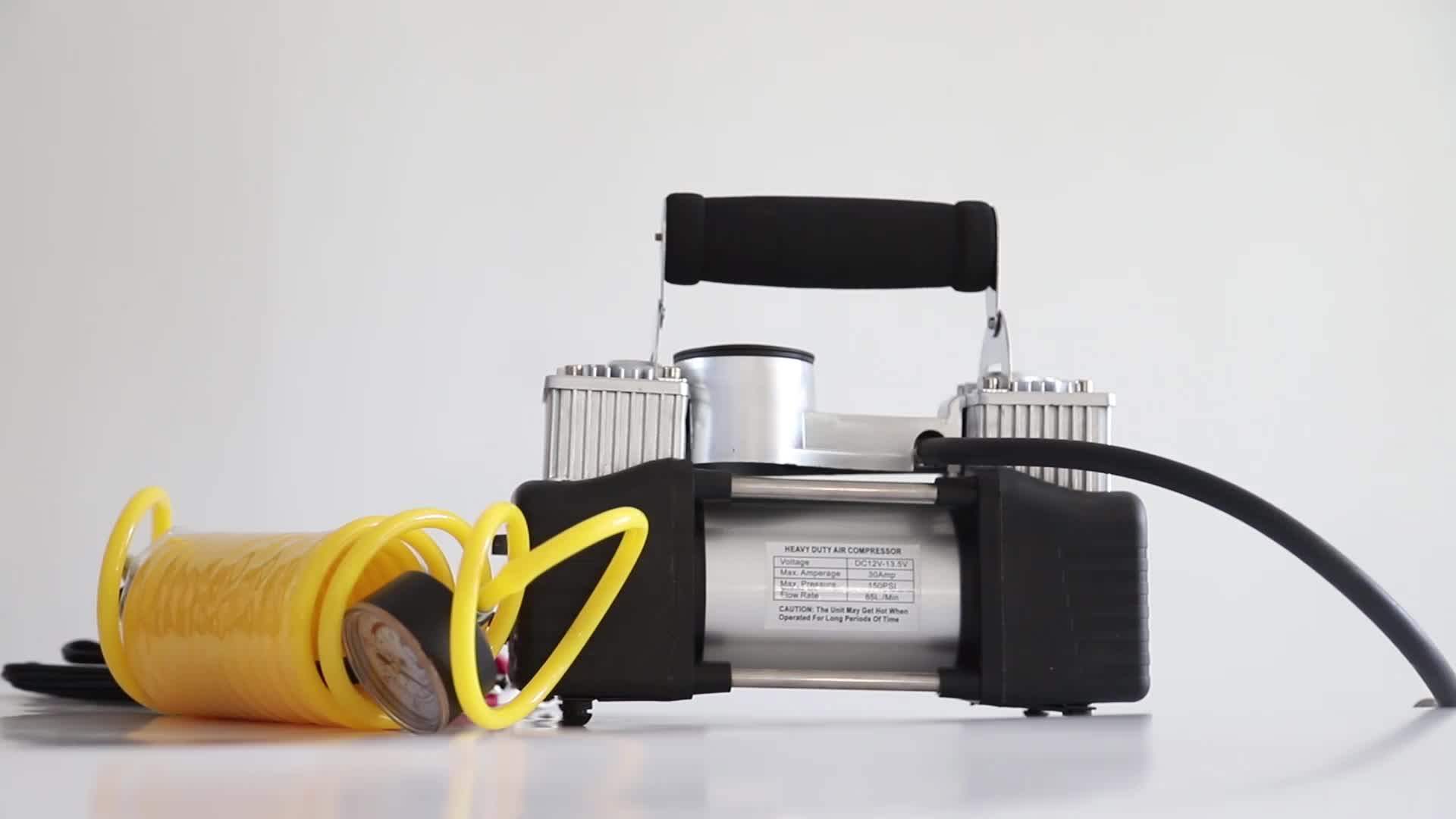 Jb-87 12v Double Cylinder Metal Inflator Air Pump Car Air Compressor ...