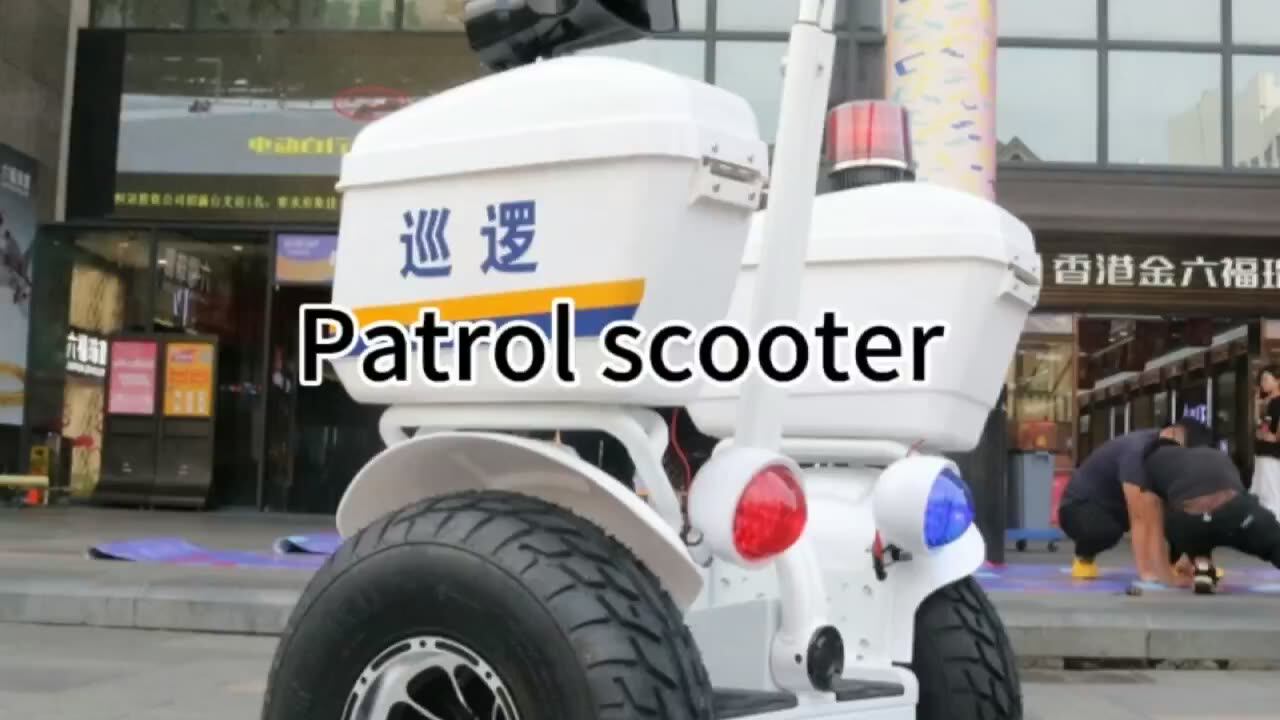 Standing Security Guard Patrol Scooters 19 Inch Fat Tire Long Range Two ...